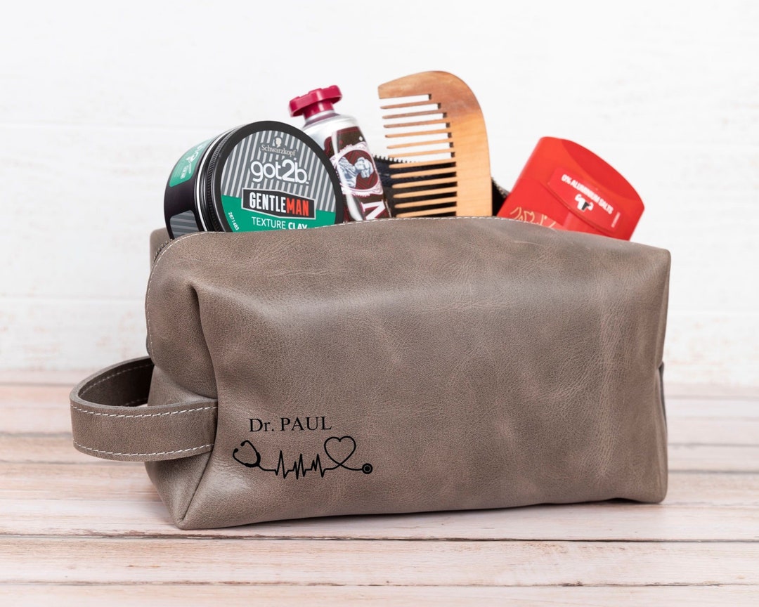 Customized Dopp Kit for Nurse, Personalized Leather Dopp Kit, Dopp Kits ...