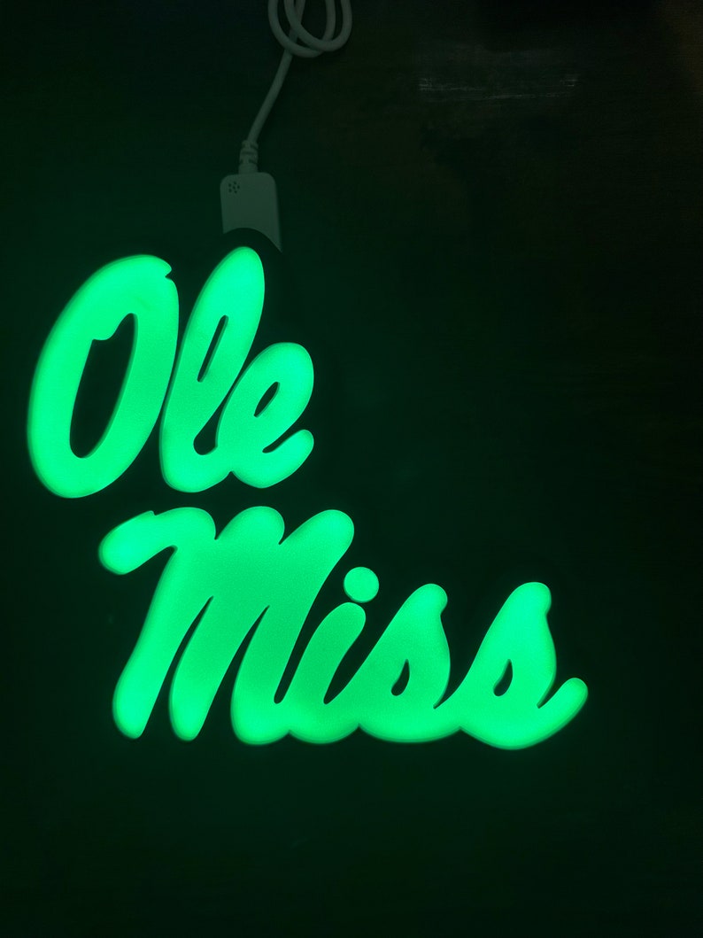 Ole Miss Neon RGB LED Sign - Etsy