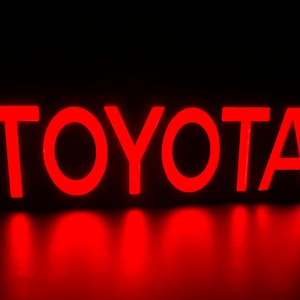 Toyota Neon RGB LED Sign - Etsy