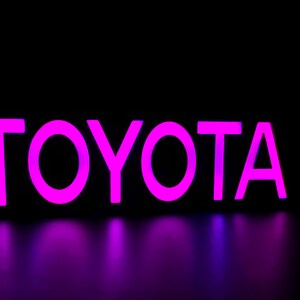 Toyota Neon RGB LED Sign - Etsy