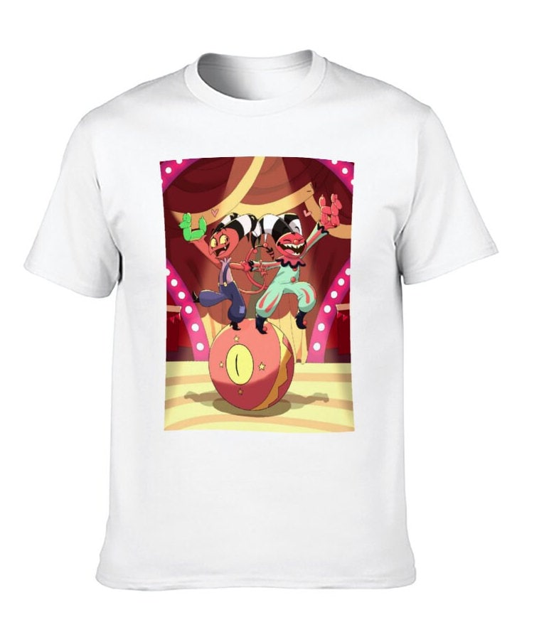 Blitzo & Fizzarolli T-shirt. Helluva Boss Cloths. Circus Children Cute ...