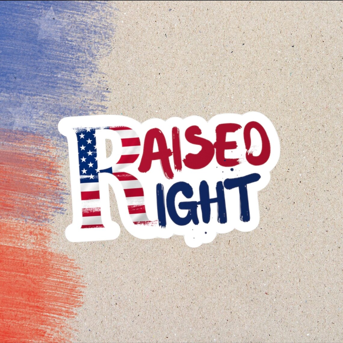 Raised Right Conservative Vinyl Decals Kiss Cut - Etsy