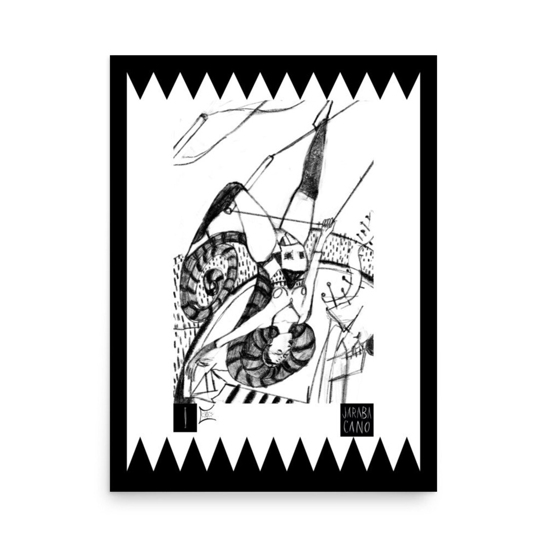 The White Circus Poster the Trapeze Artist Fine Art Print - Etsy