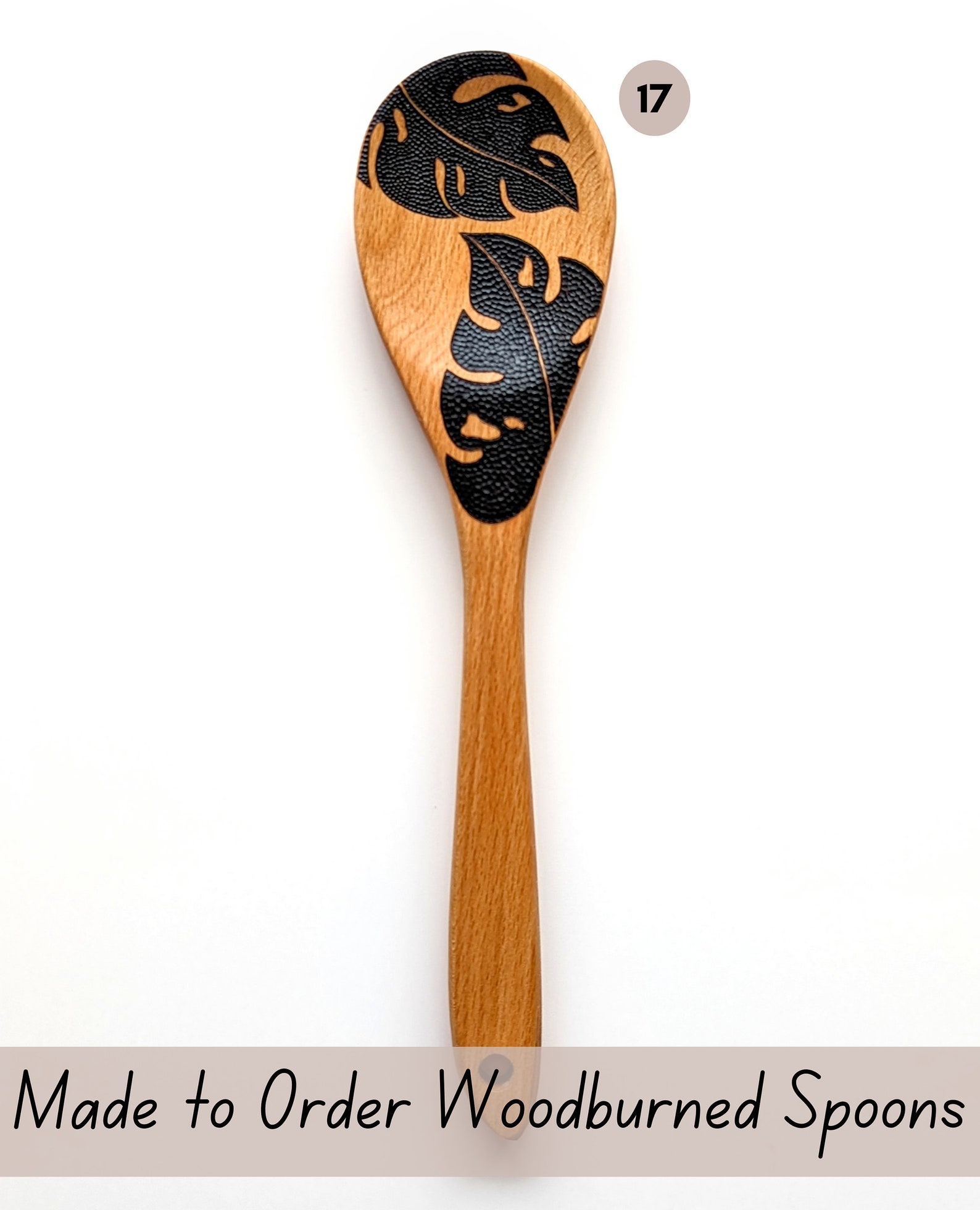 Woodburned Spoons Pyrography, Wood Spoon, Wooden Spoon, Kitchen Spoon ...