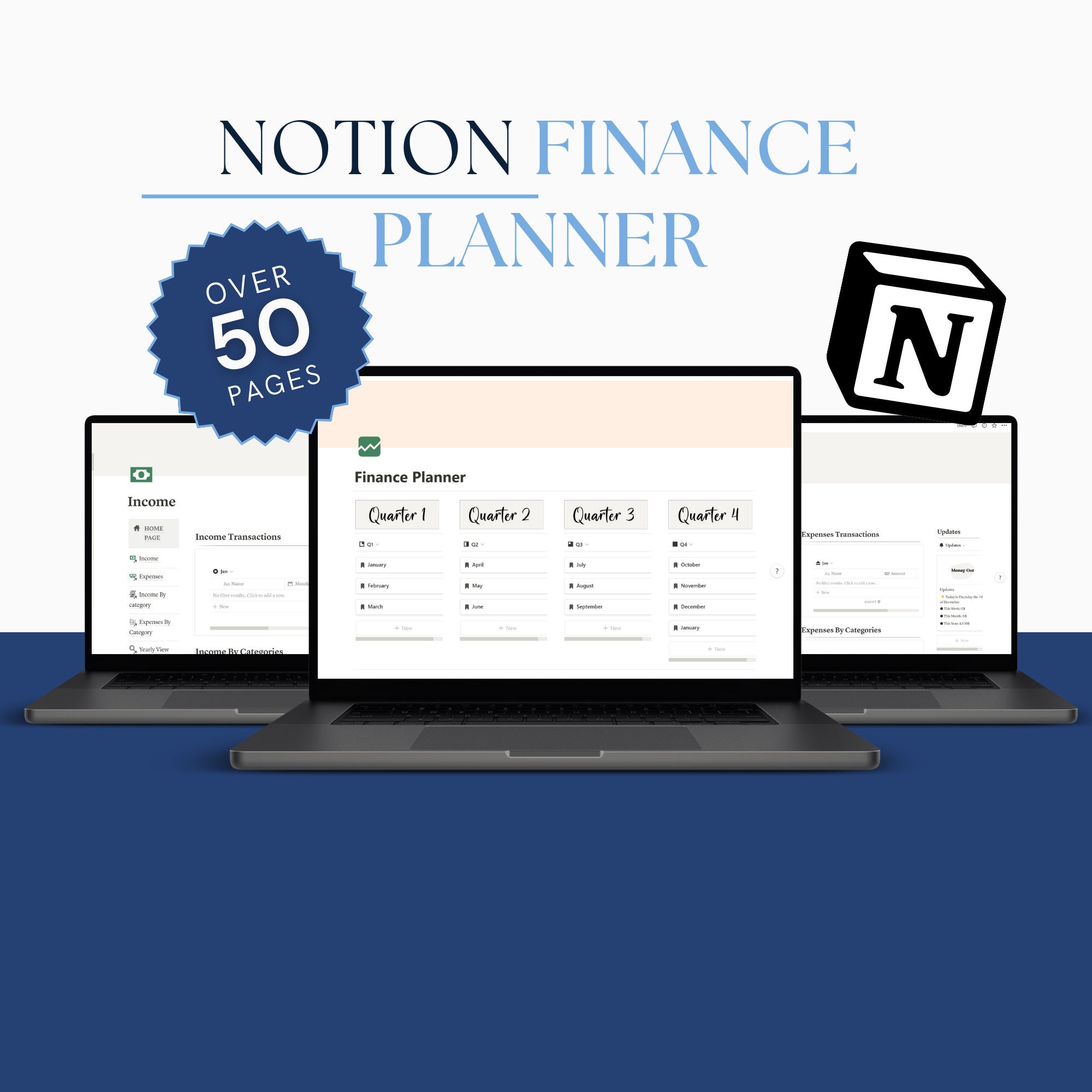 Notion Template Personal Finance Tracker Budget Tracker Income Expense ...