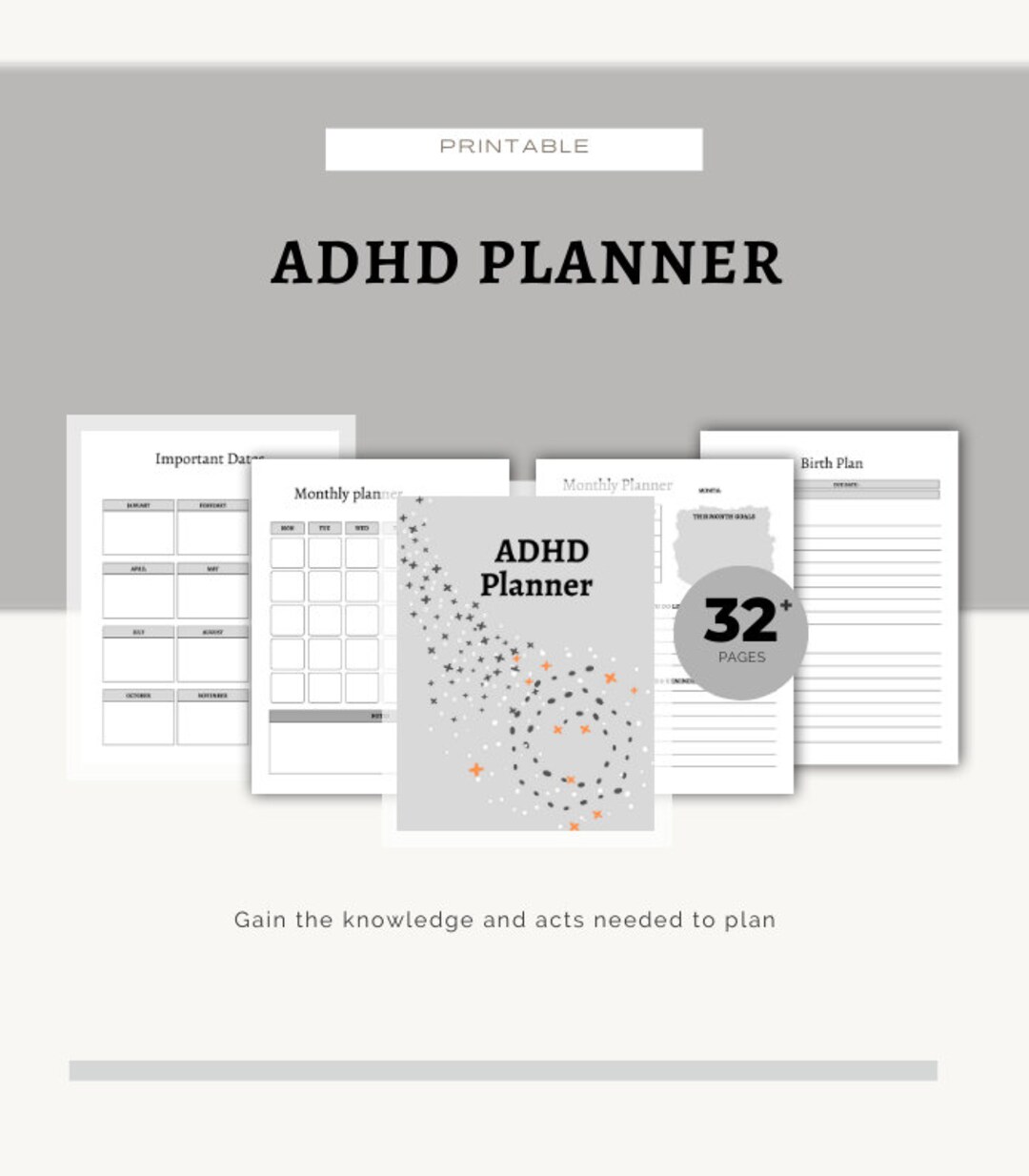 ADHD Digital Planner Daily Planner for Neurodivergent Adults - Etsy
