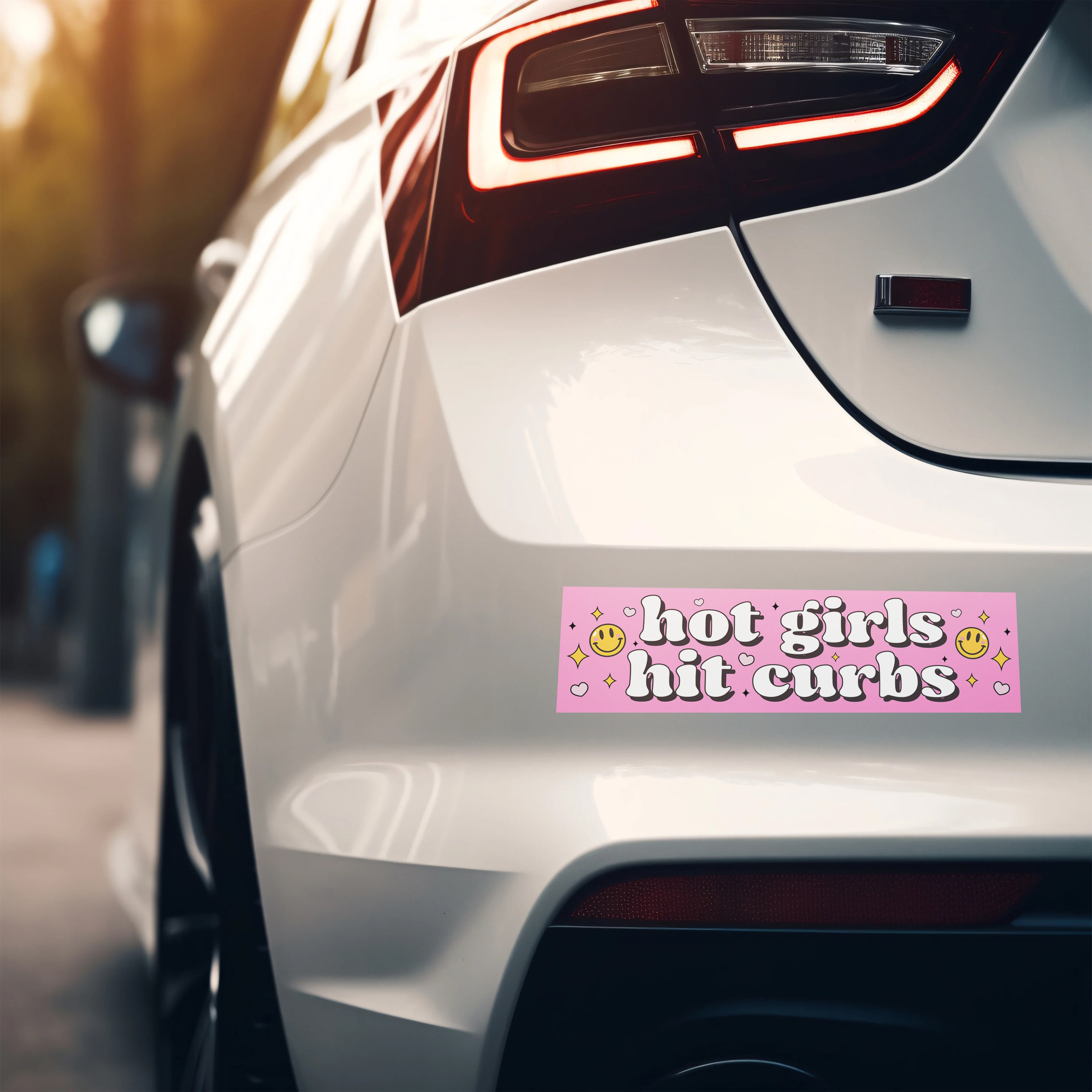 Hot Girls Hit Curbs, Window Decorations, Hitting the Curb - Etsy