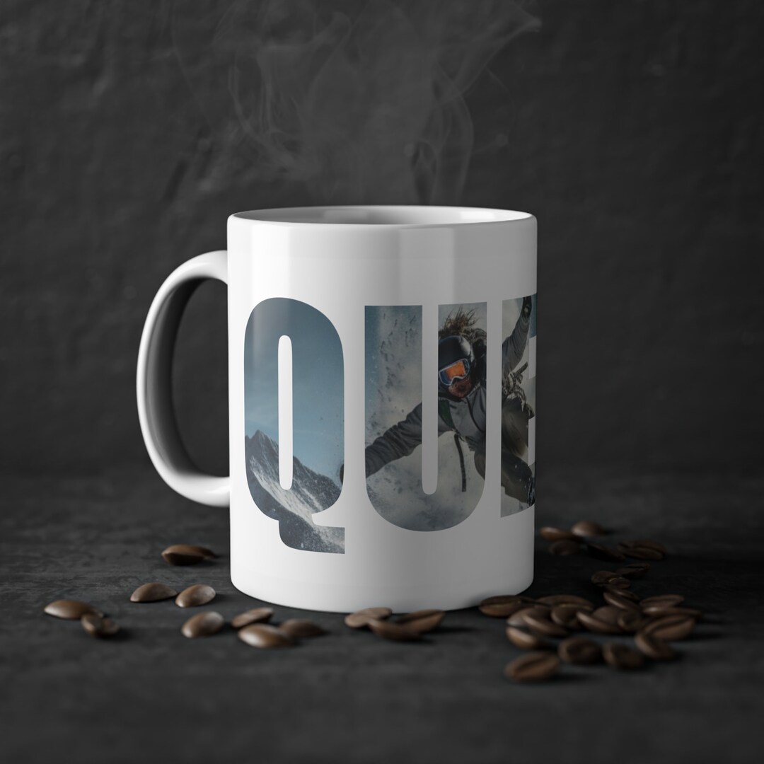 Ski Queen Mug | Mug for Ski and Snowboard Lovers | Winter Mug | Coffee ...