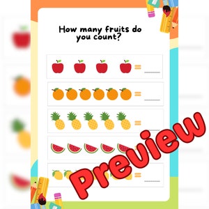 Counting Worksheets for Kids - Bundle of 10+ Fun Maths Worksheets for ...