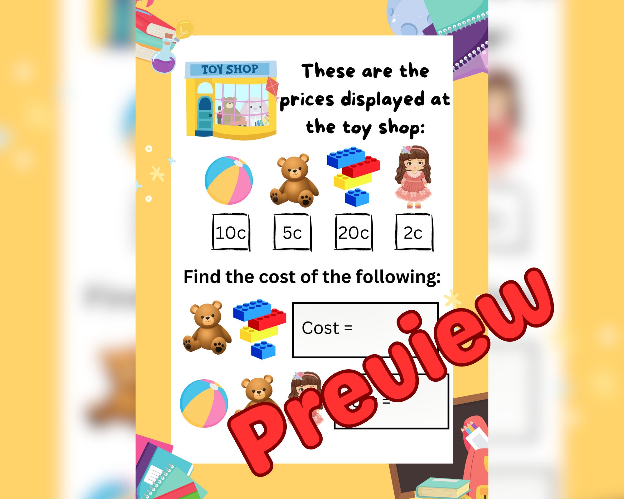 Counting Money Worksheets for Kids - Bundle of 10+ Printable Math Money ...