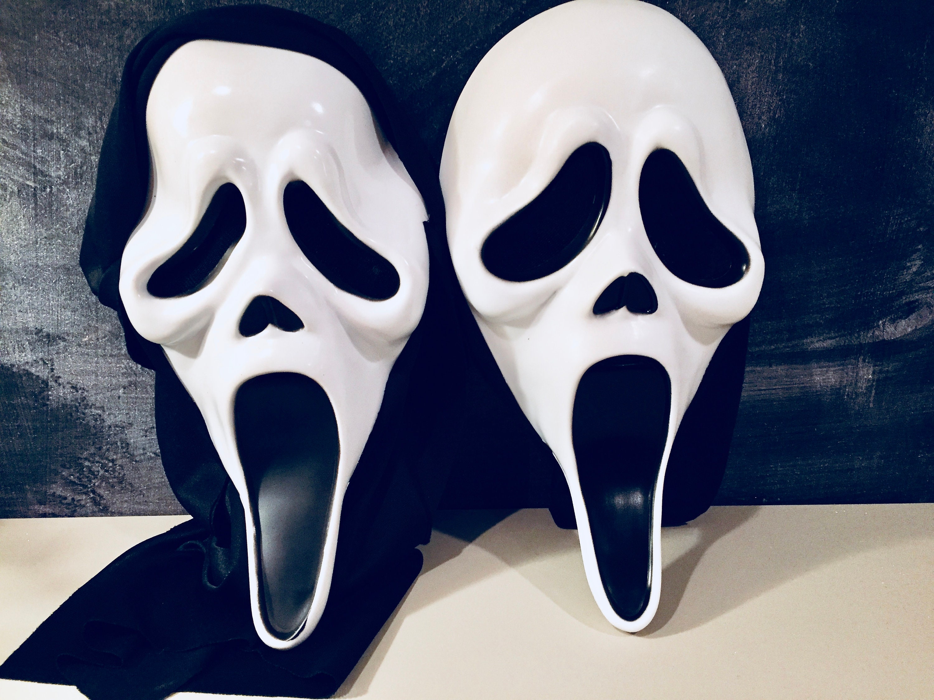 Scream 2 Costume STAB Costume With Robe Ghostface Two Masks With Knife ...