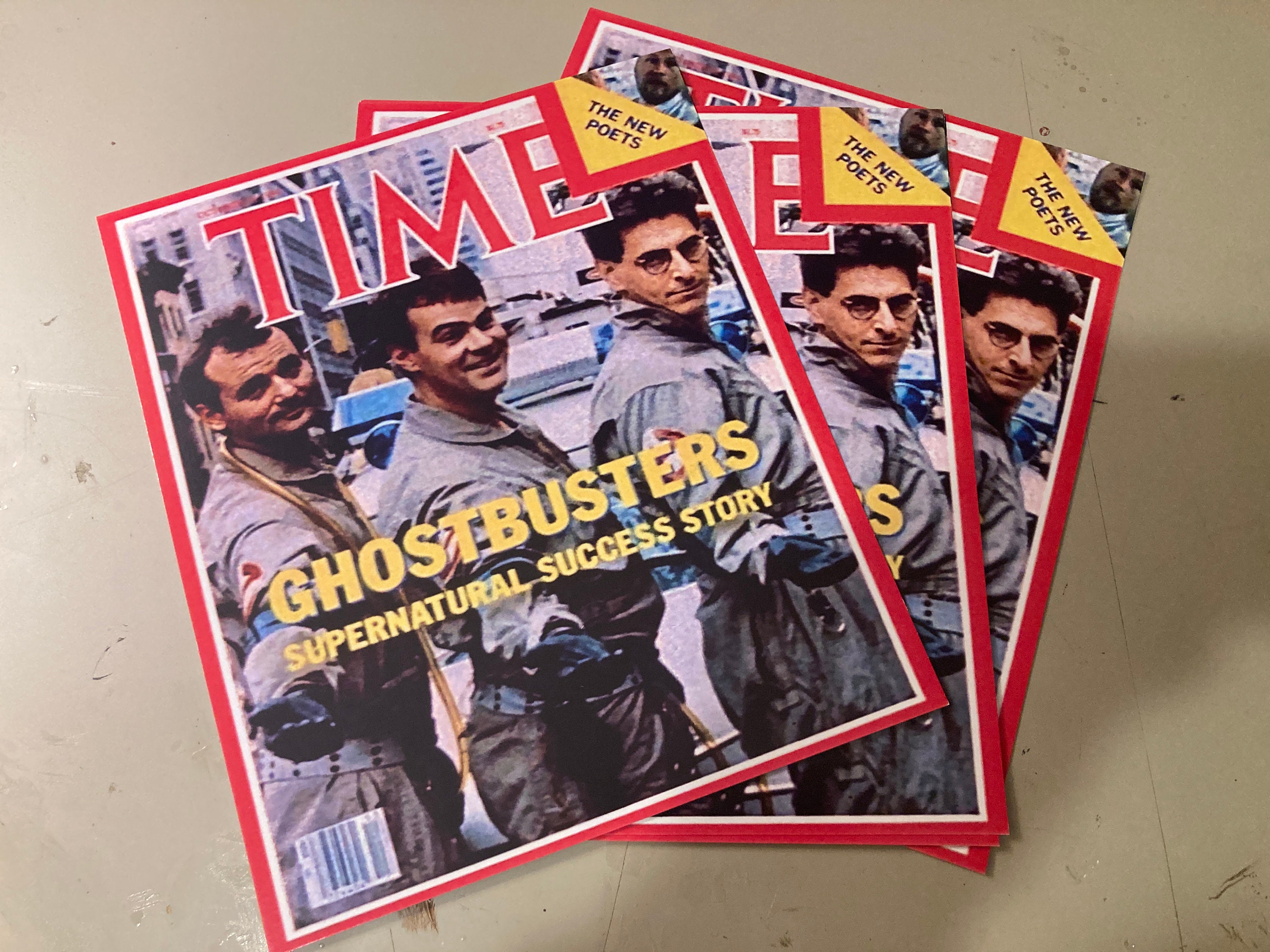 Ghostbusters Time Magazine Cover Seen in Movie Custom Made 1/1 Glossy ...