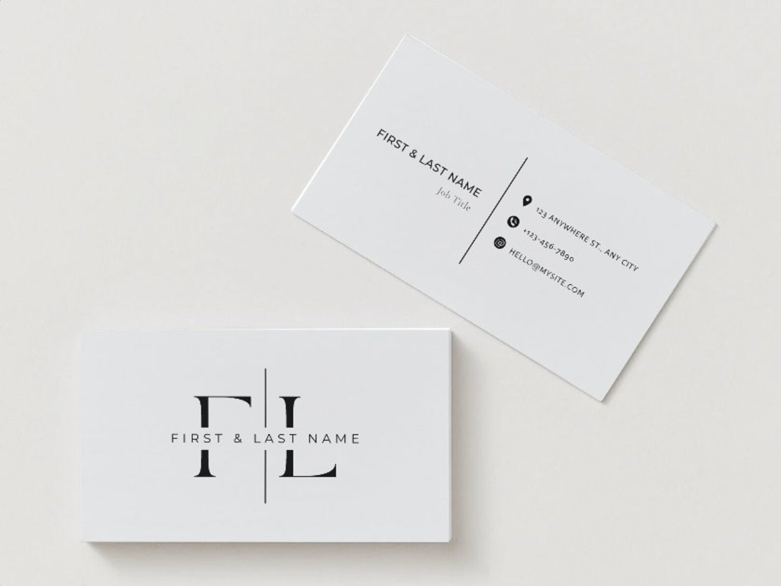 Modern, Minimalist Business Card - Etsy