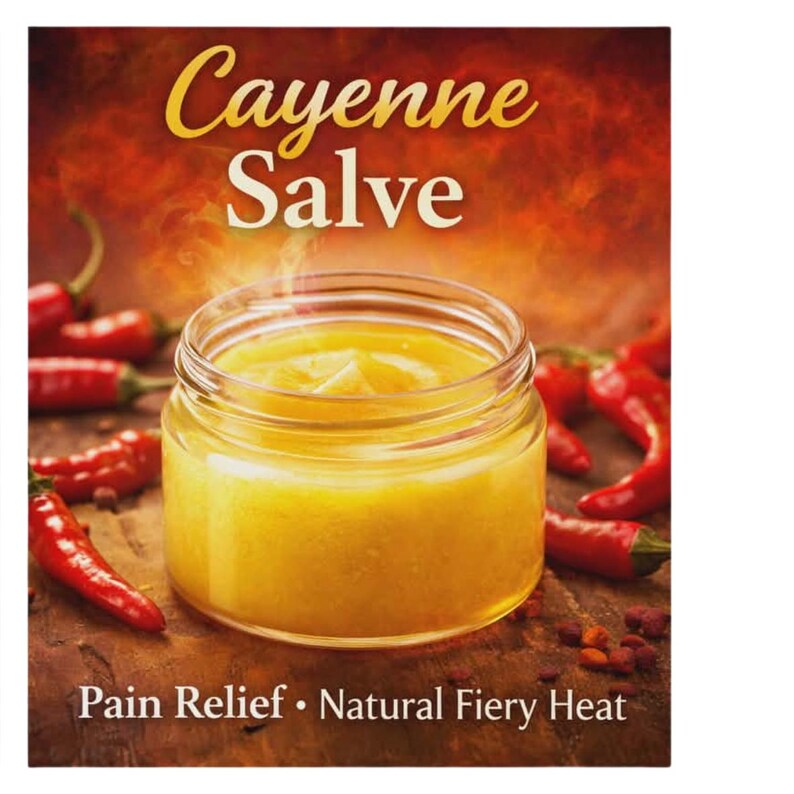 Cayenne Heat Salve - Herbal Pain Relief for Sore Muscles and Joints 2oz ...