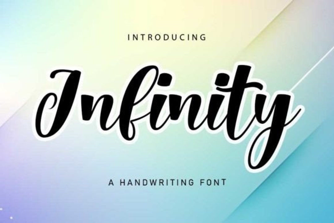 Infinity Font Script Font Handwritten Font Wedding Font - Etsy