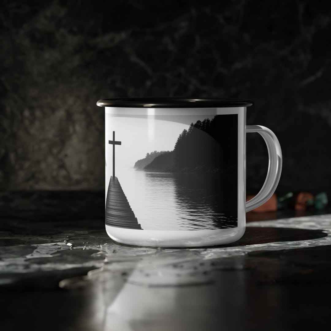 Holy Ground Cross Marked Enamel Camp Cup - Etsy