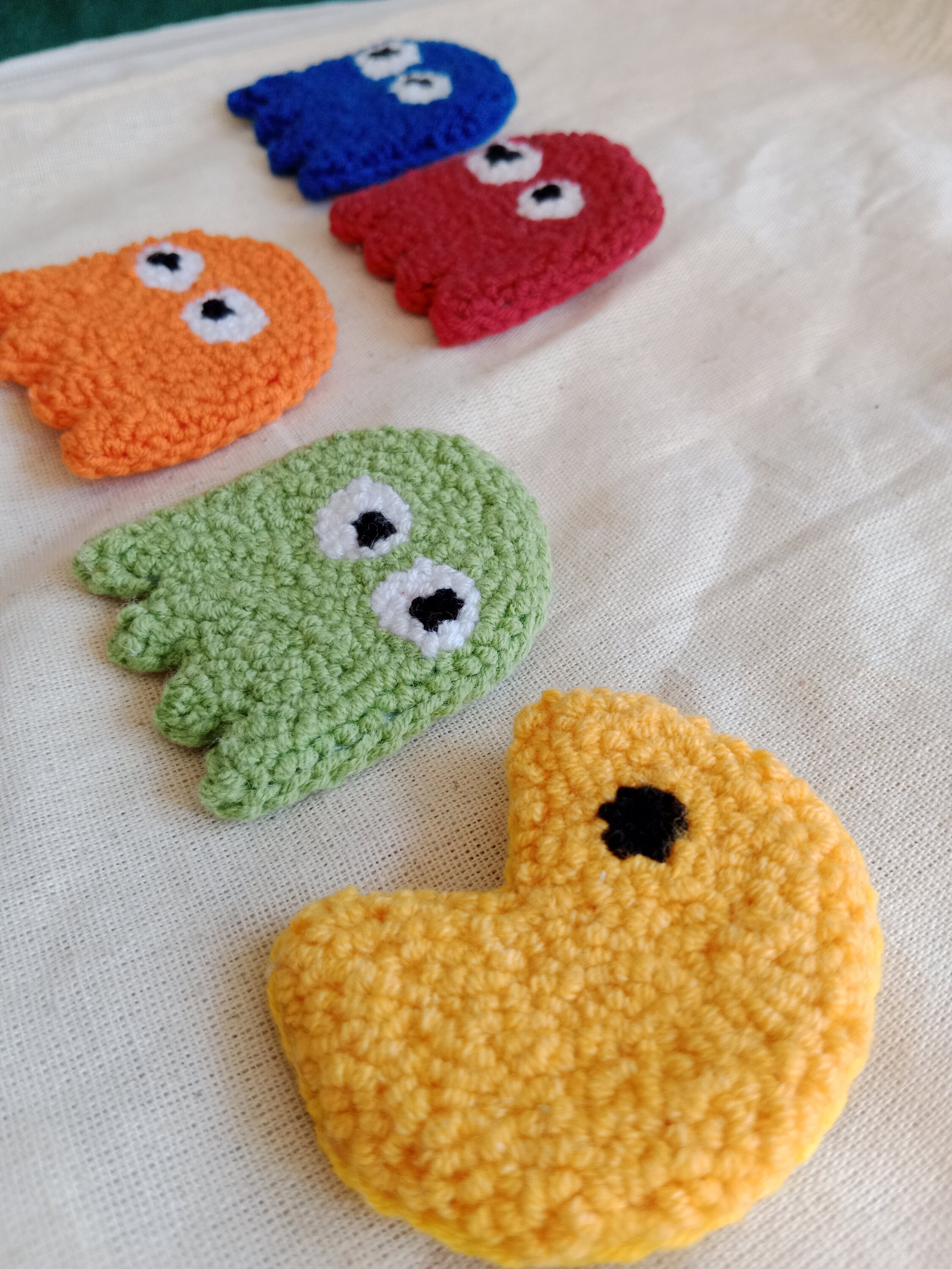 Pac Man Punch Needle Pin, Pac Man Bag Accessories,christmas Gifts - Etsy
