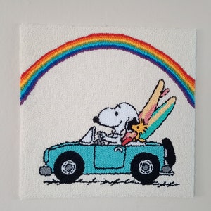 Snoopy Keyboard Rug, Custom Keyboard Rug, Snoopy Wall Hanging, Peanuts ...
