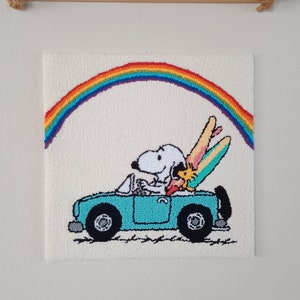 Snoopy Keyboard Rug, Custom Keyboard Rug, Snoopy Wall Hanging, Peanuts ...