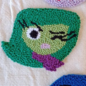 Inside Out Emotions Punch Needle Coasters: Pixar Fan Gift - Etsy