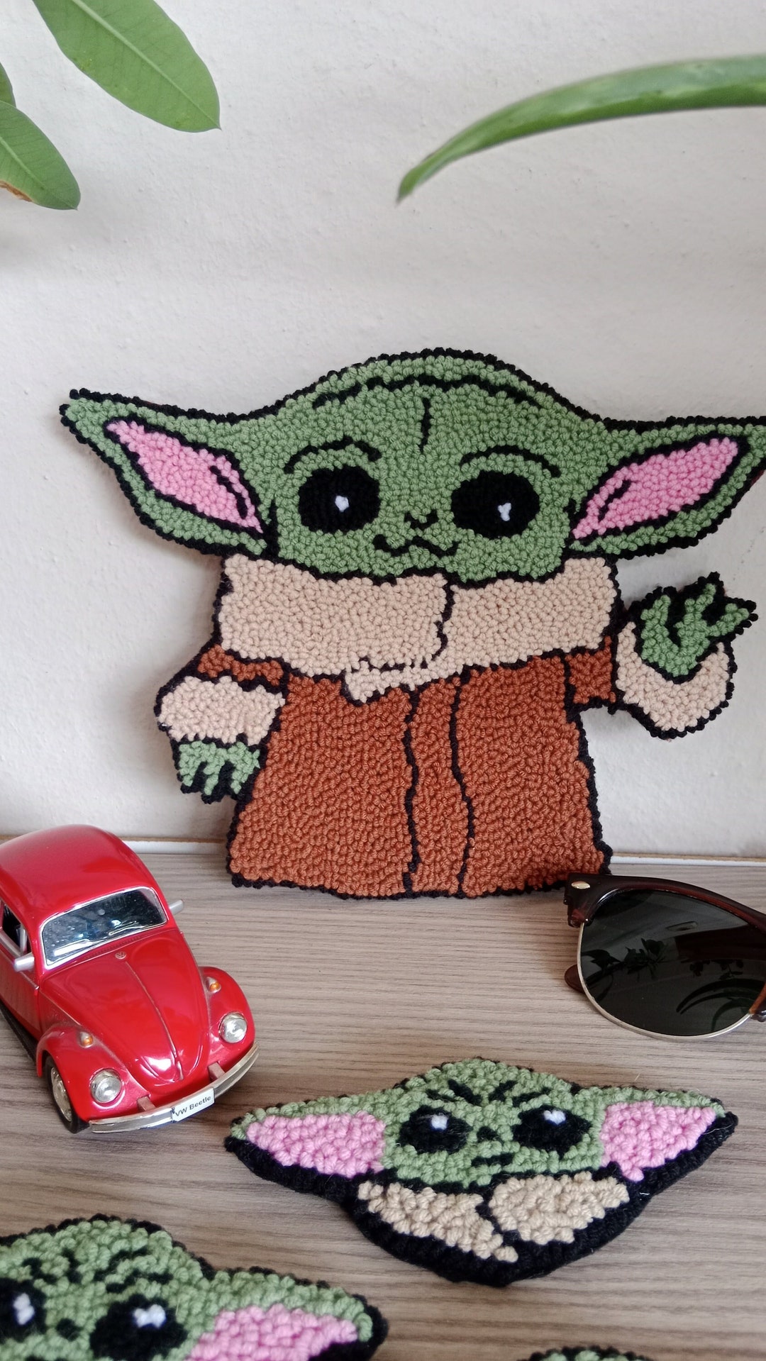 Baby Yoda Punch Needle Wall Hanging,star Wars Wall Decor,the ...
