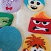 Inside Out Emotions Punch Needle Coasters: Pixar Fan Gift - Etsy