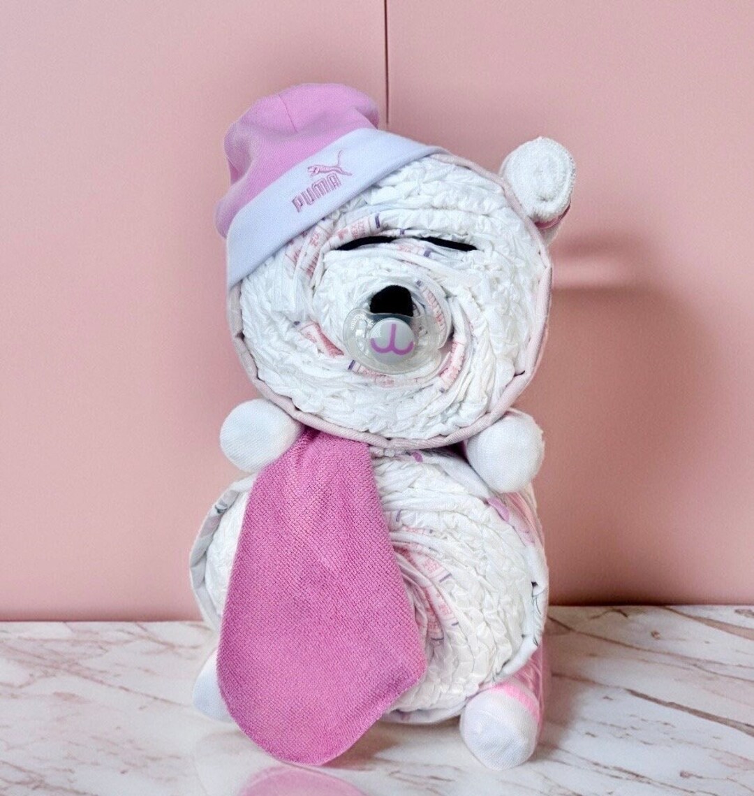 Bear Shape Diaper Cake-puma - Etsy