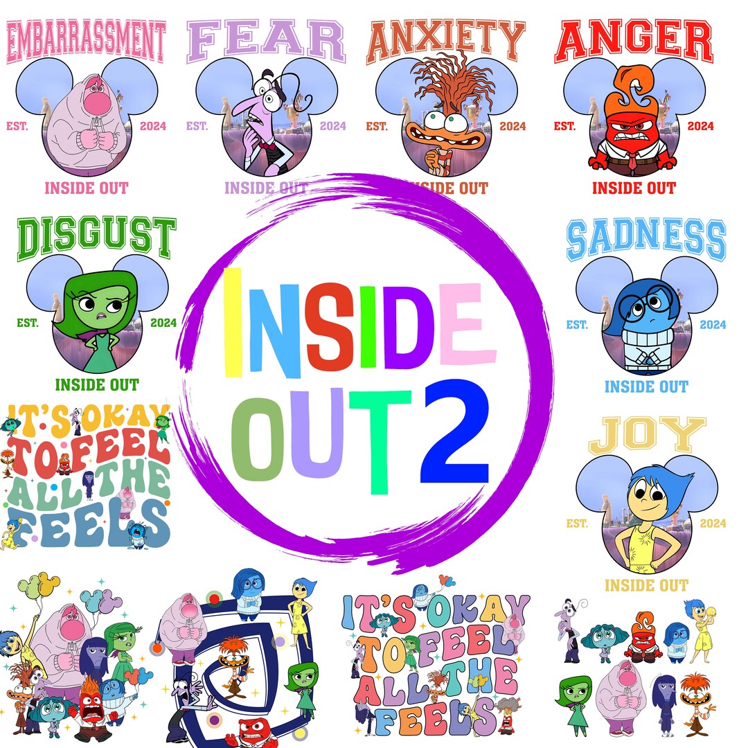 Inside Out 2 PNG, Inside Out 2 Clipart Png, Inside Out 2 Digital ...