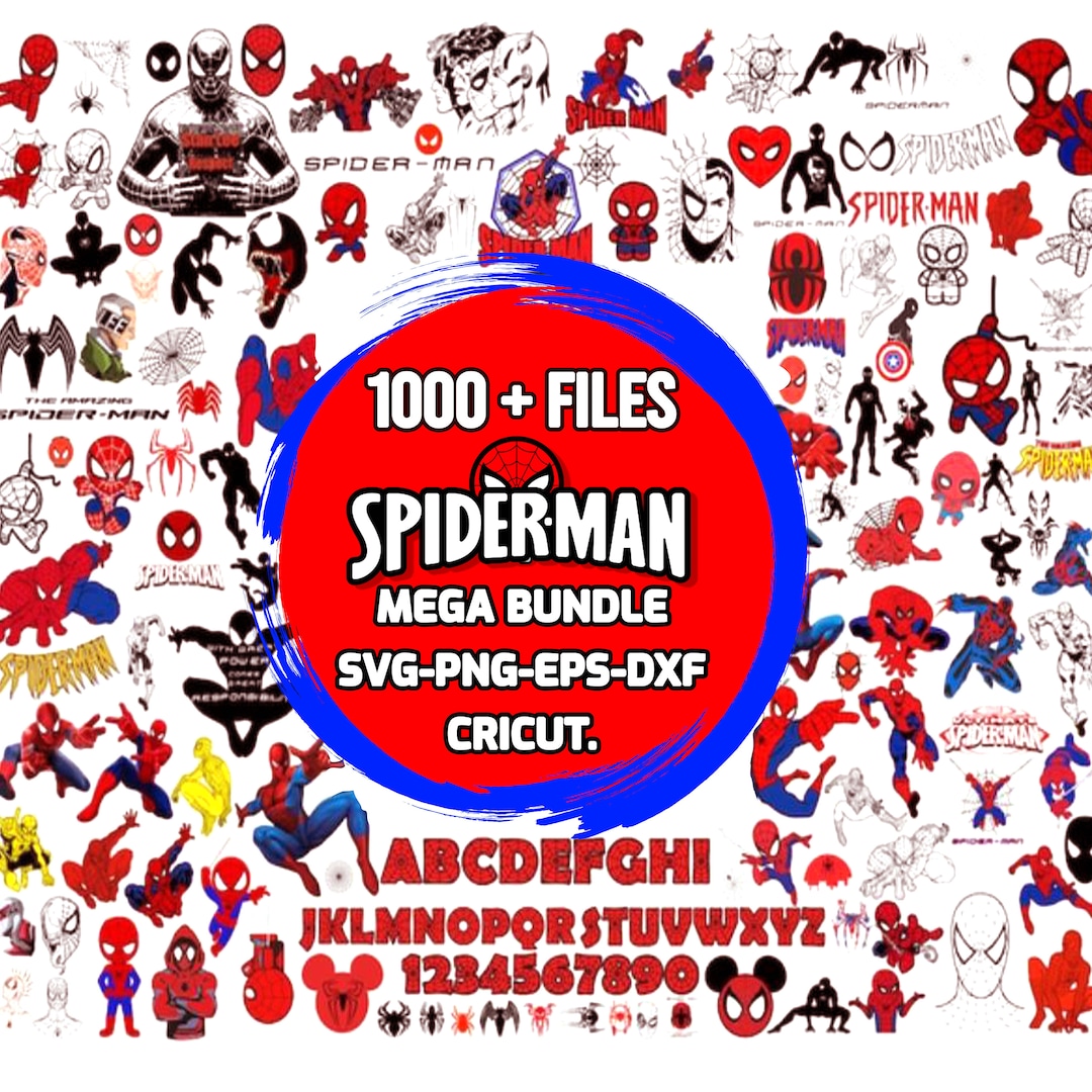 Spider-man SVG Bundle, PNG Clipart, DIY Projects (digital Files) - Etsy