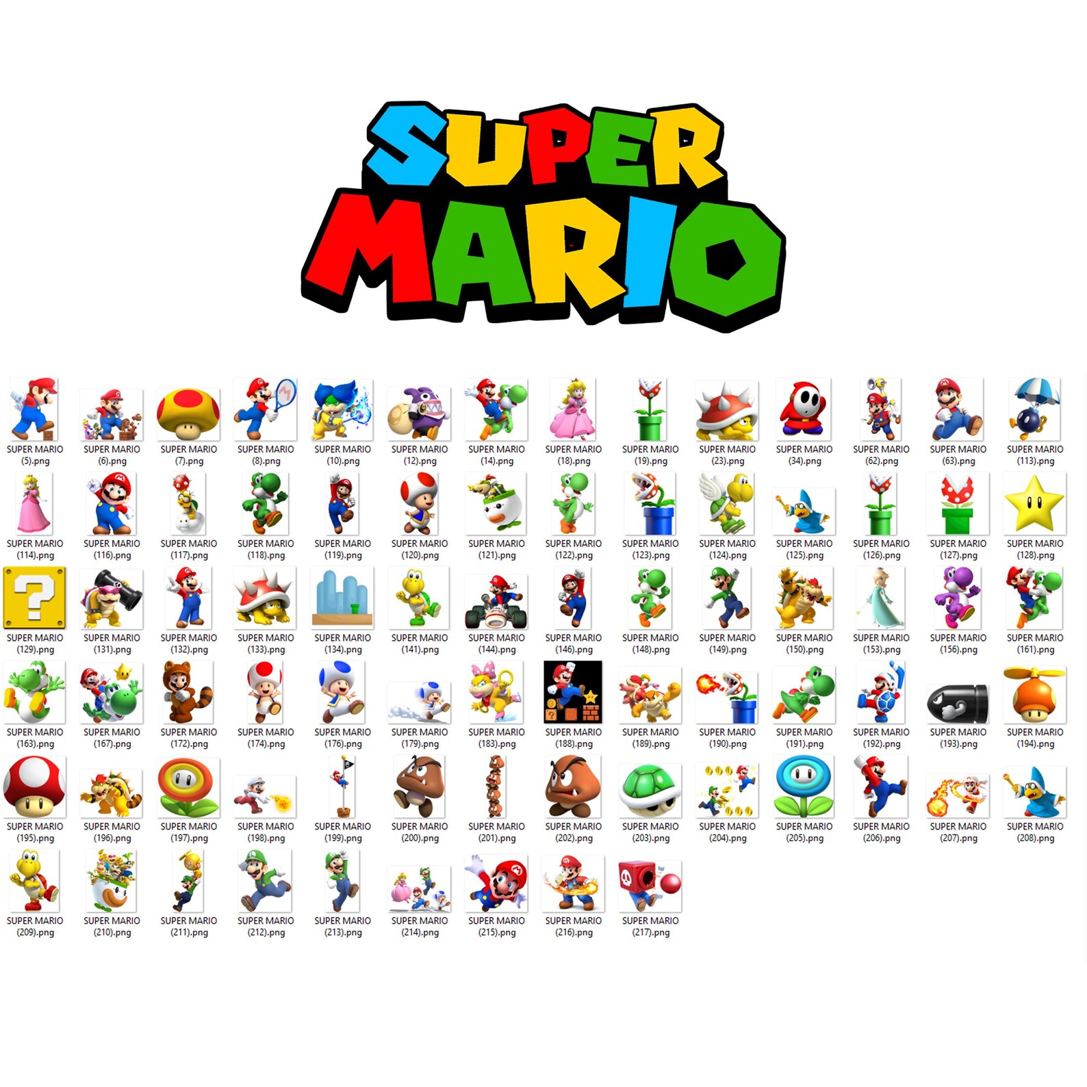 Super Mario Clipart Png, Super Mario Layerd Png, Super Mario Alphabet ...