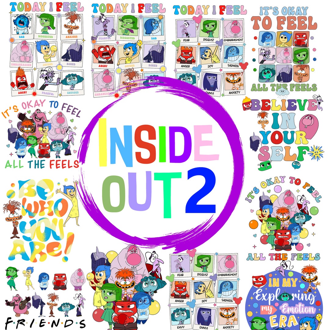 Inside Out 2 PNG, Inside Out 2 Descarga digital, Inside Out Digital Png ...