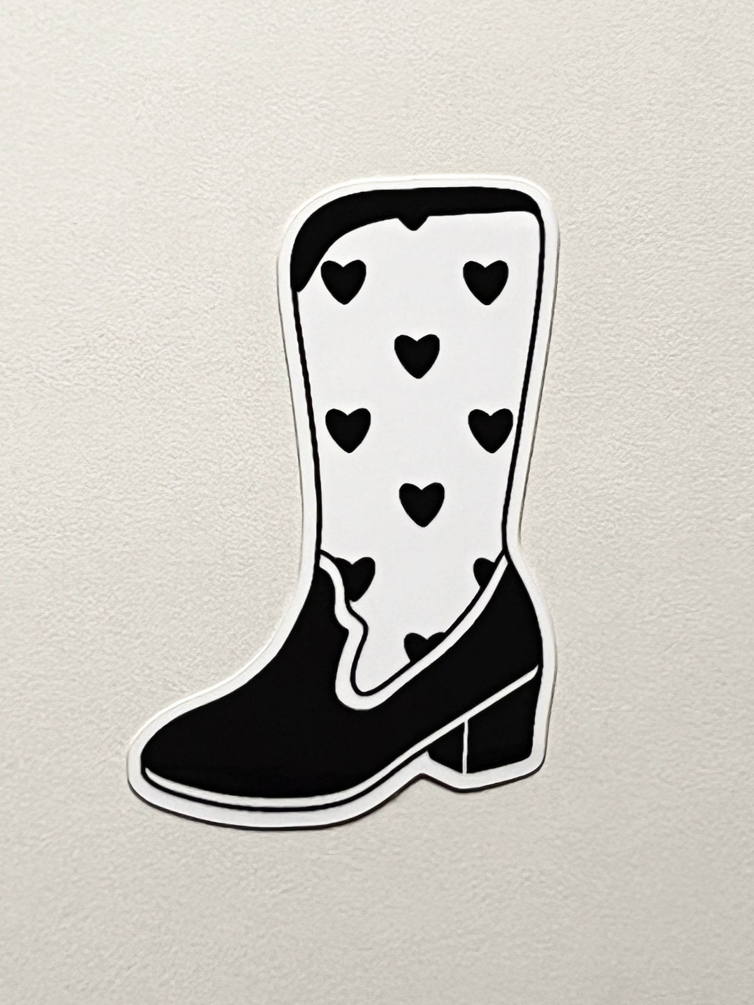 Cowboy Boot Sticker Vinyl Sticker, Original Artwork - Etsy