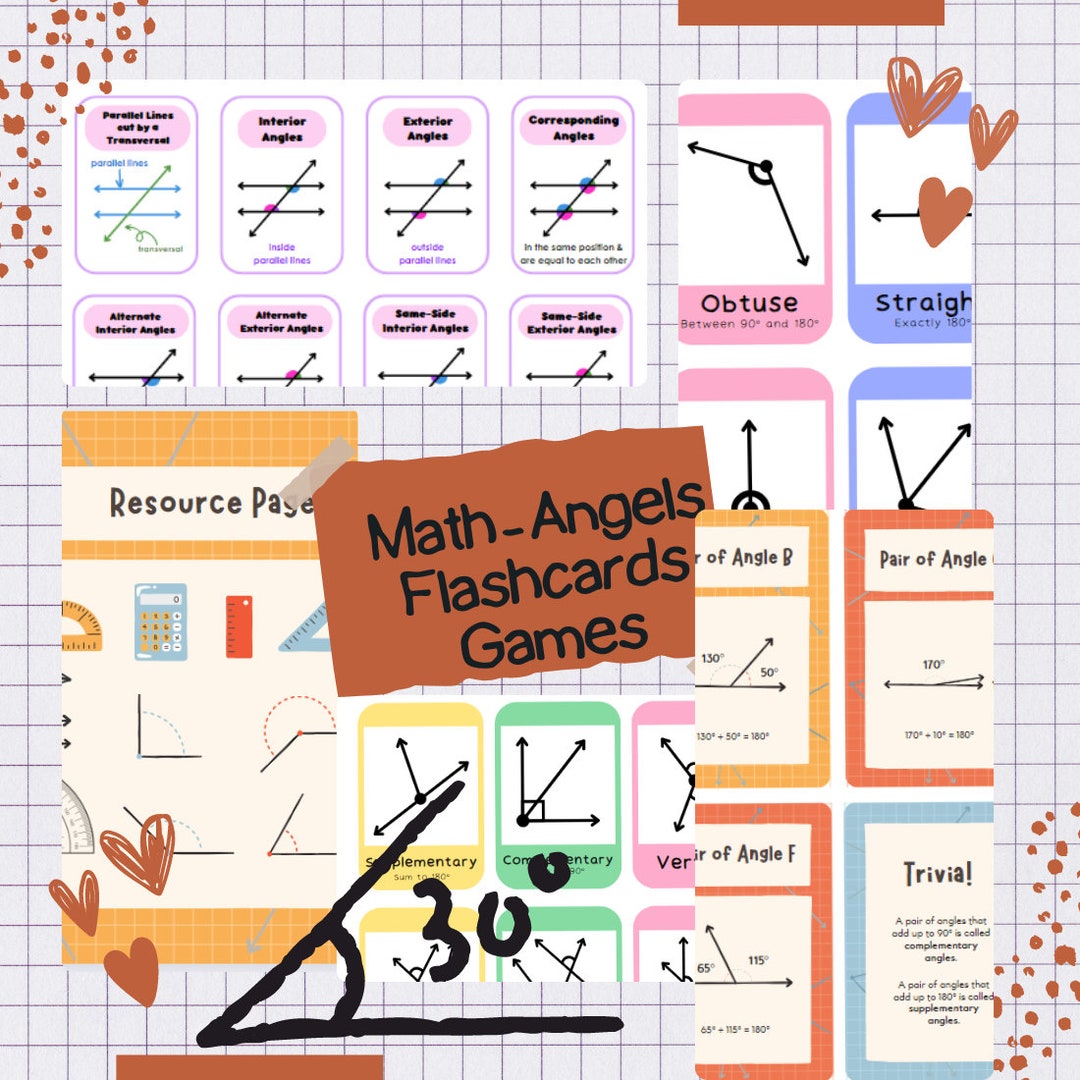 Math Angels Flashcards Game Fun and Educational Math Learning Tool - Etsy