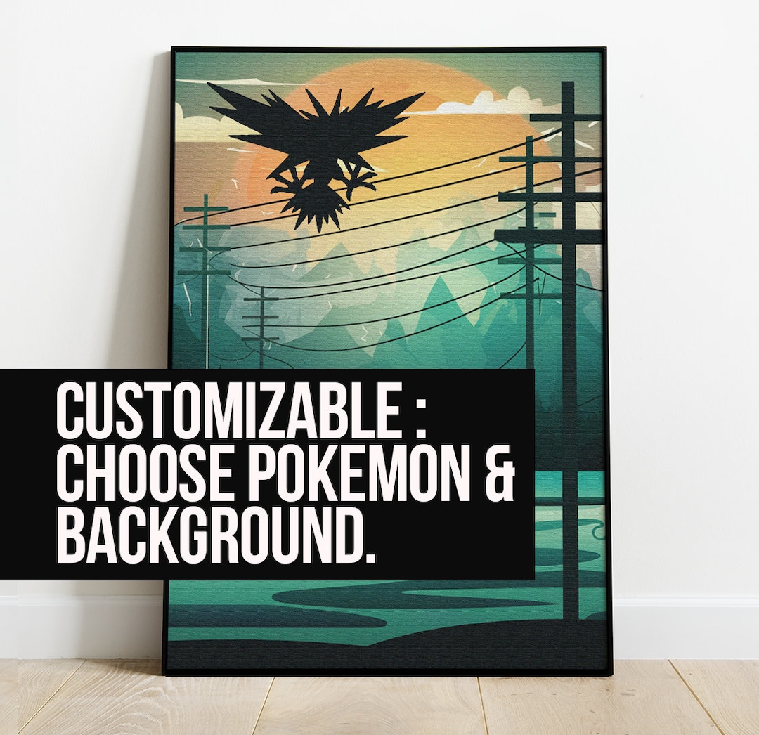 Custom Pokémon Poster Digital Download, Personalize Your Pokémon ...