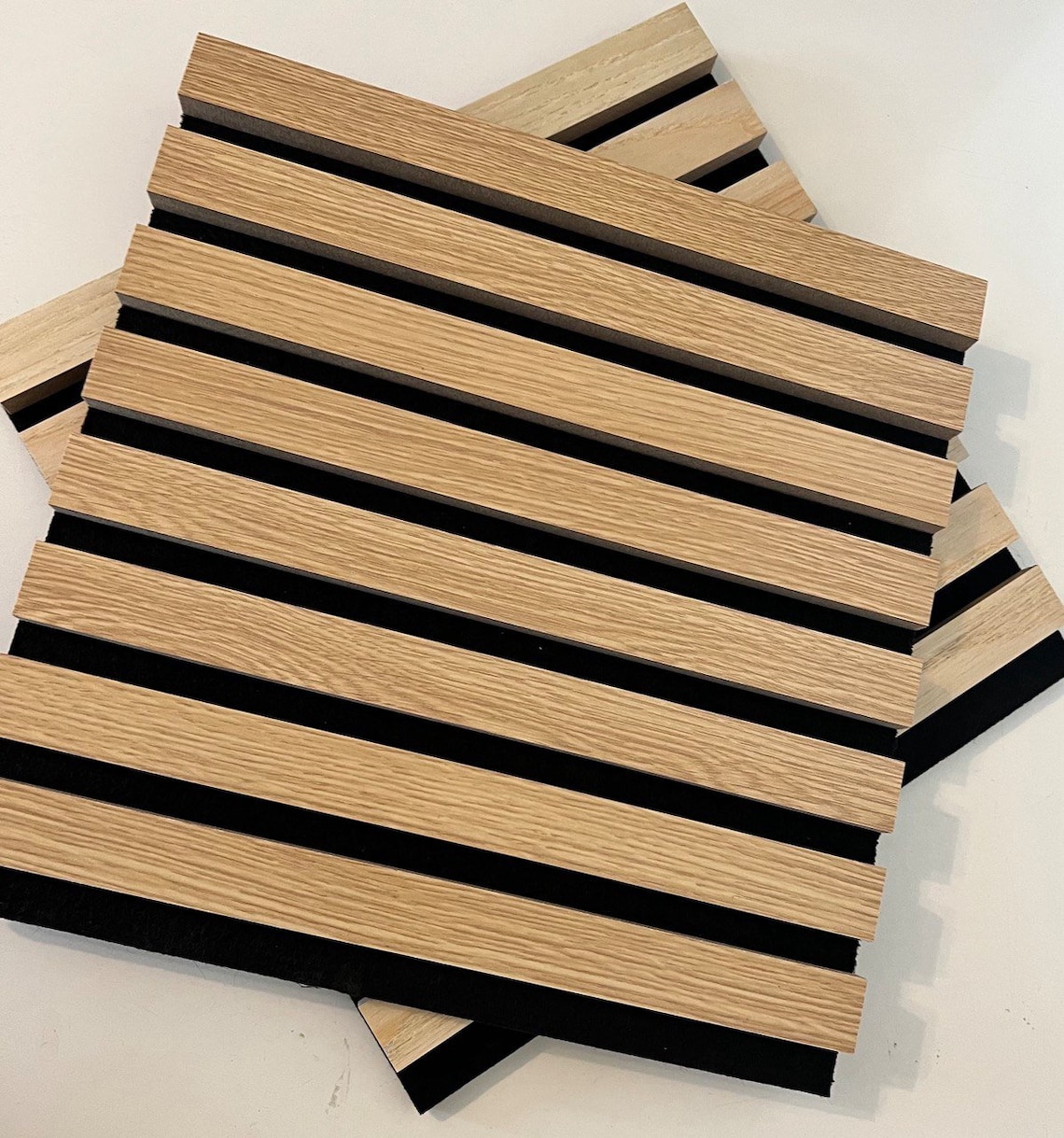 Wood Slat Wall Panels natural 3D Slats Wooden Wall Decor 3d Panels ...