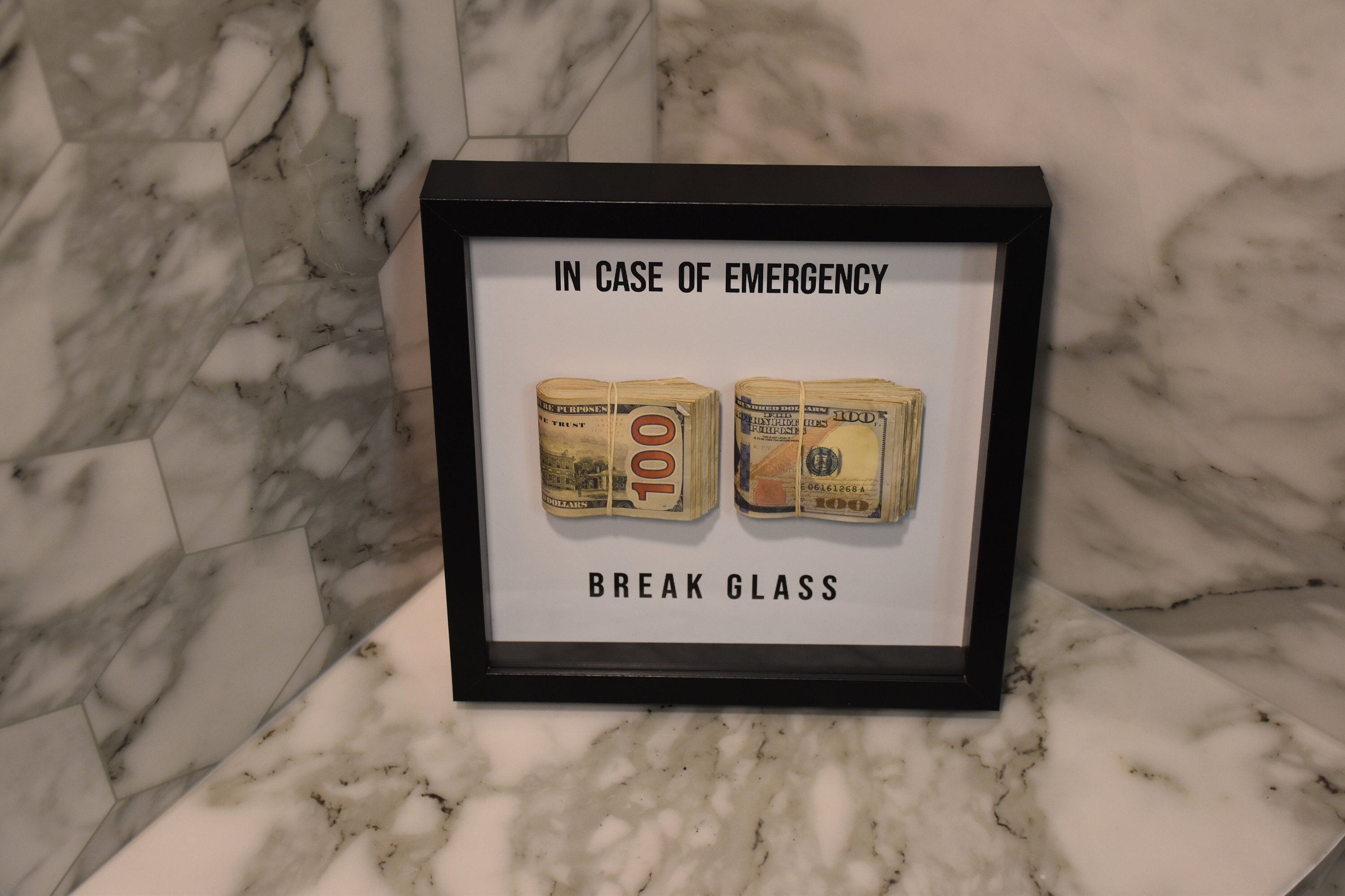 Folded Money Shadow Box Wall Art Ultra Realistic 3D Money Canvas ...