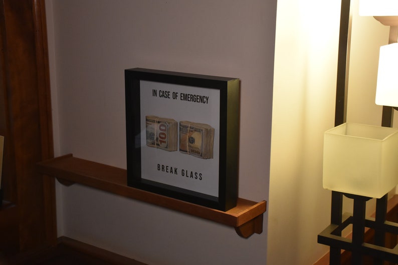 Folded Money Shadow Box Wall Art Ultra Realistic 3D Money Canvas ...