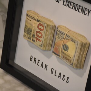 Folded Money Shadow Box Wall Art Ultra Realistic 3D Money Canvas ...