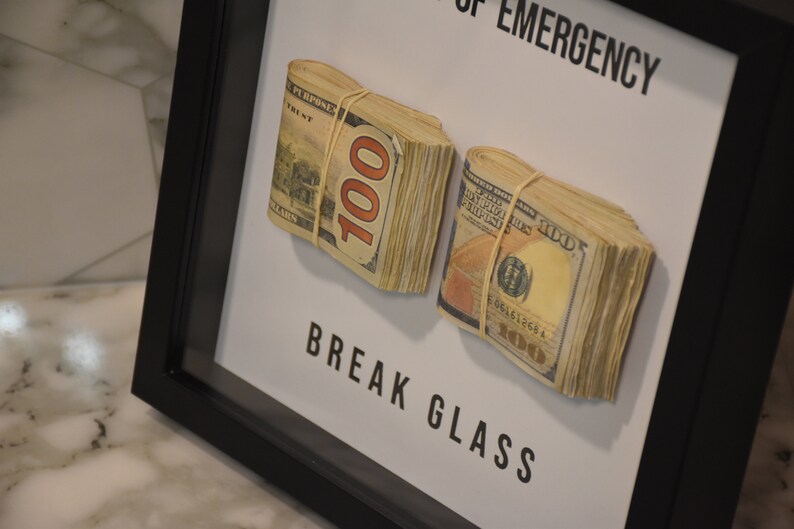 Folded Money Shadow Box Wall Art Ultra Realistic 3D Money Canvas ...