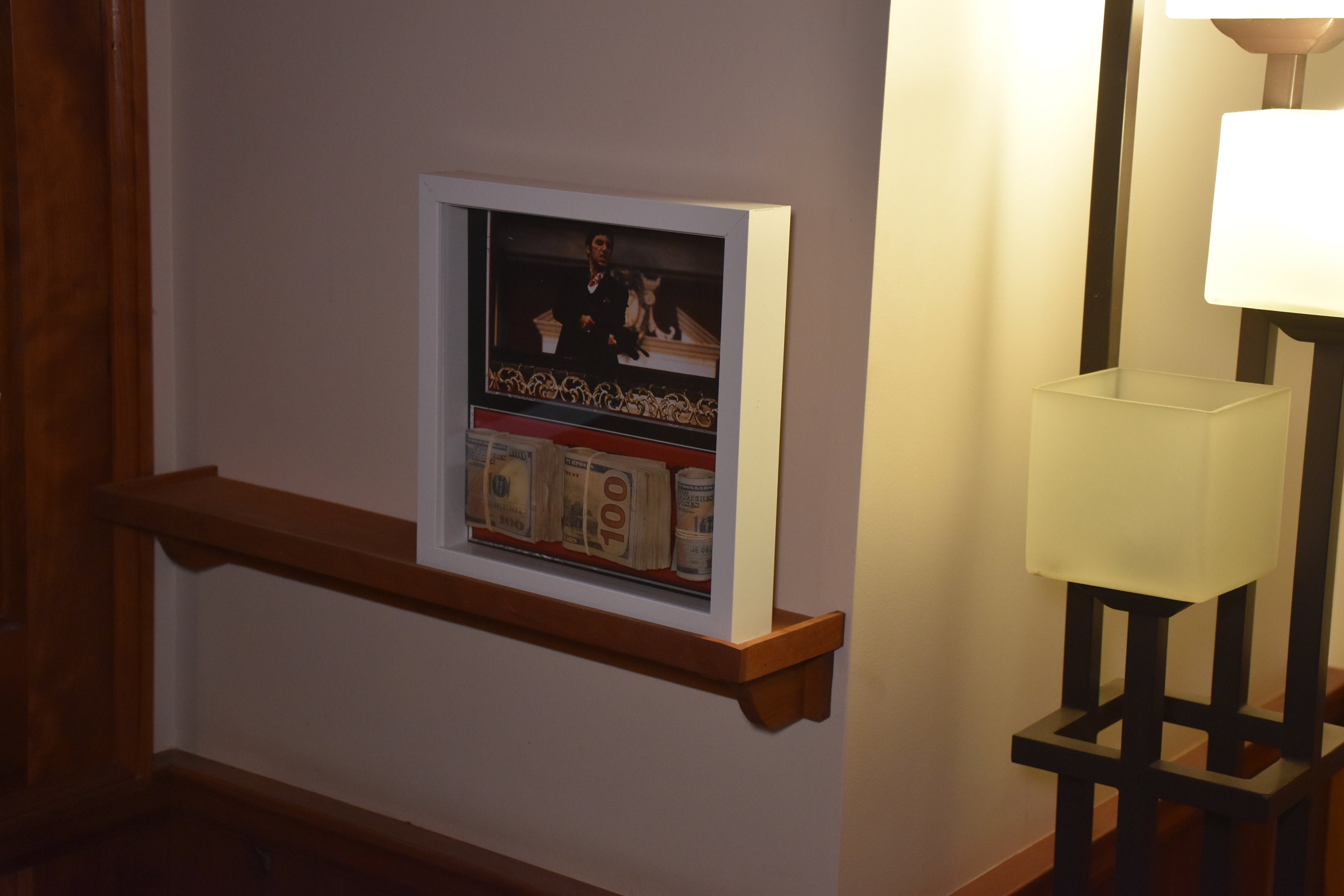 Scarface Cash Shadow Box Custom Al Pacino Wall Art, Tony Montana ...