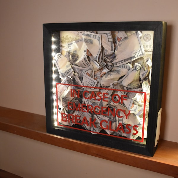 Money Art Shadow Box - Etsy