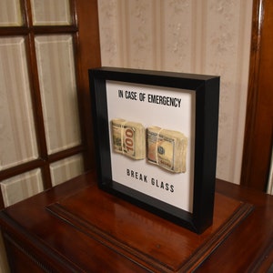 Folded Money Shadow Box Wall Art Ultra Realistic 3D Money Canvas ...