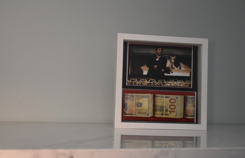 Scarface Cash Shadow Box Custom Al Pacino Wall Art, Tony Montana ...