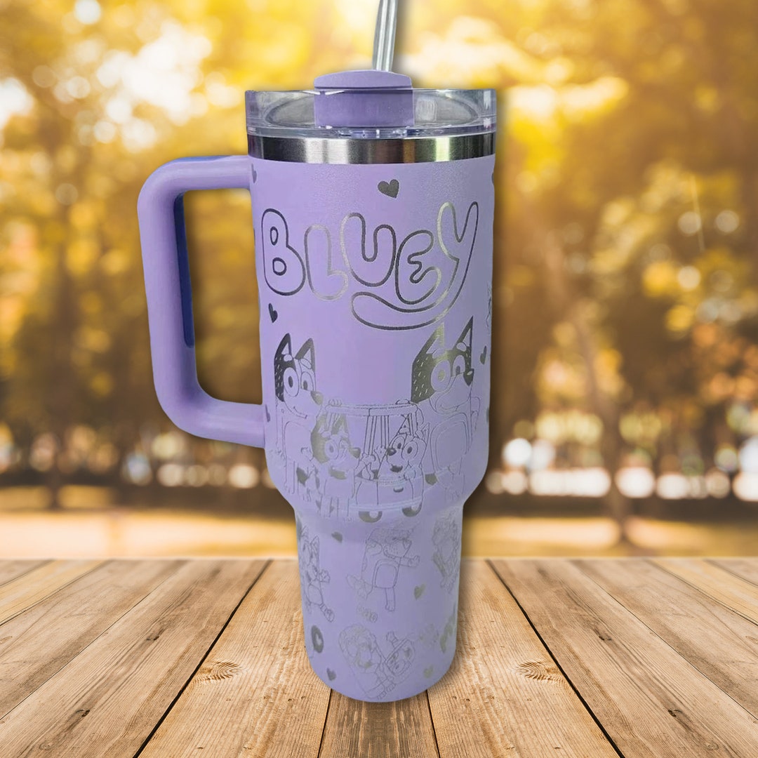 Bluey Stanley 30/40 Oz Quencher Bingo 360 Laser Engraving, Gifts for ...