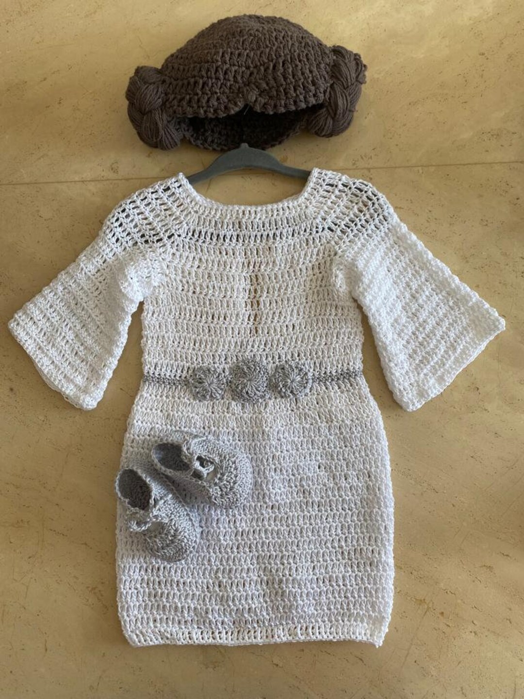 Crocheted Princess Leia Baby/toddler Outfit - Etsy