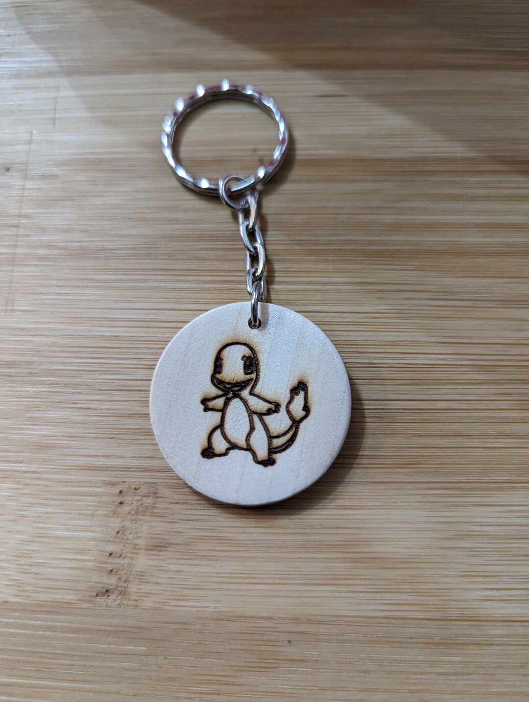 Pokemon Charmander Themed Engraved Wooden Keychain - Etsy