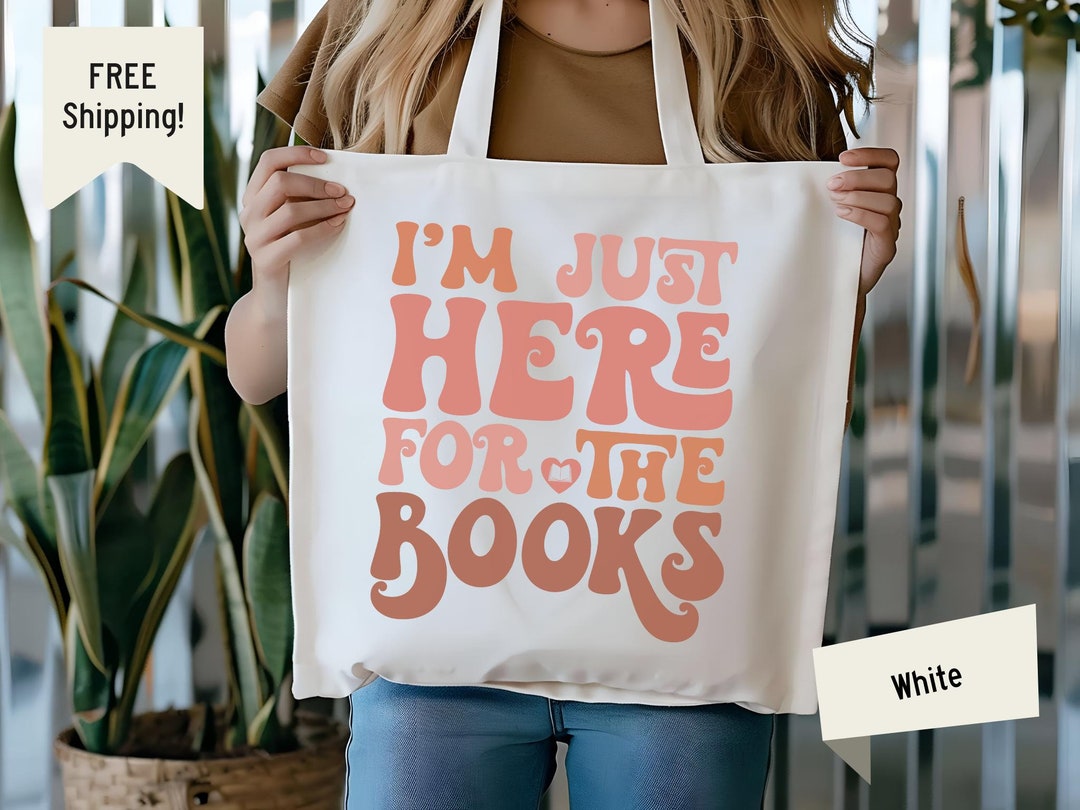 Book Lover Tote Bag, Tote for Books, Bookish Tote, Gift for Her, Book ...