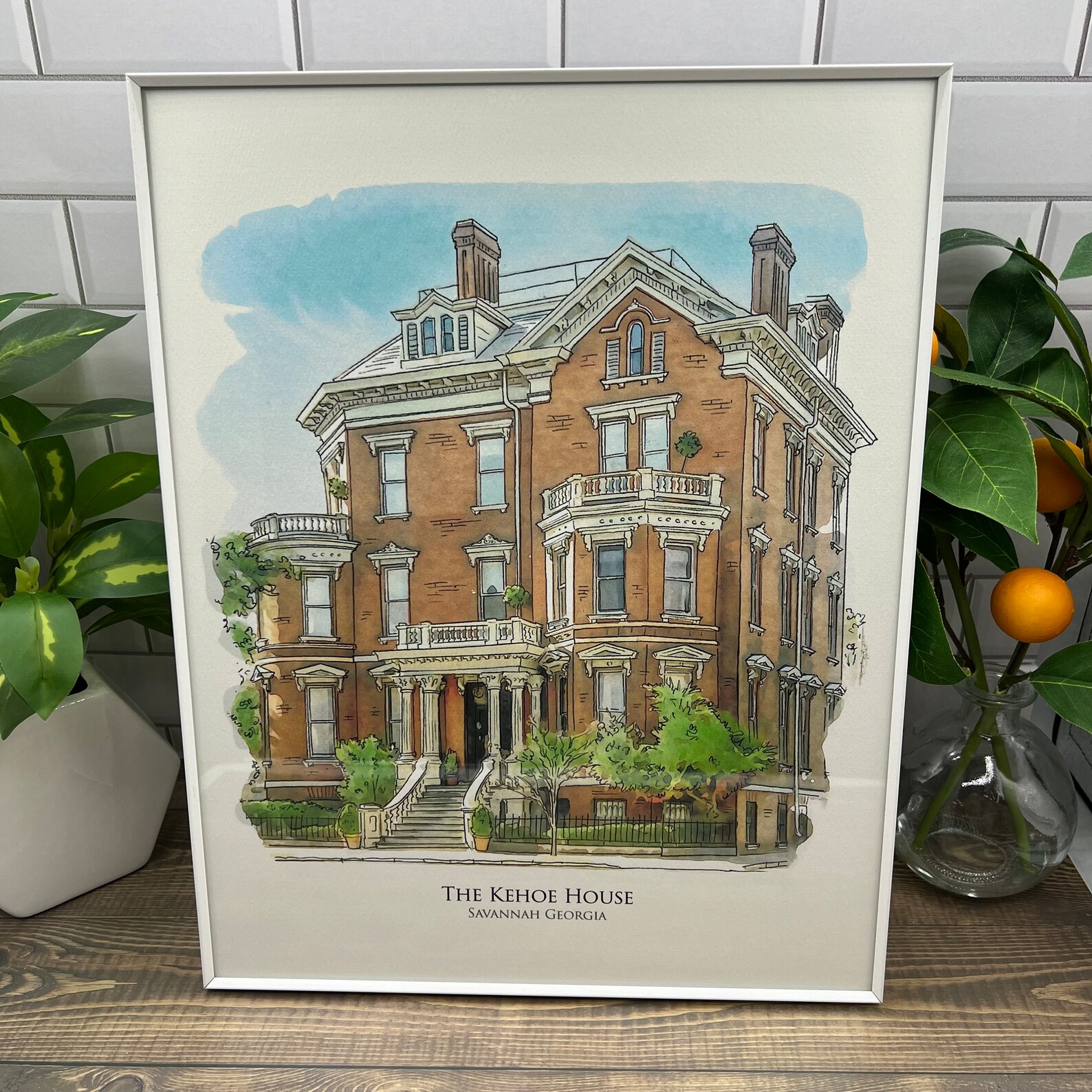 The Kehoe House Savannah Georgia Watercolor Painting Giclée Fine Art ...