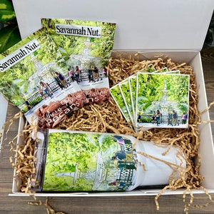Savannah Nut Gift Box #1 Featuring Our Original Watercolor Painting of ...