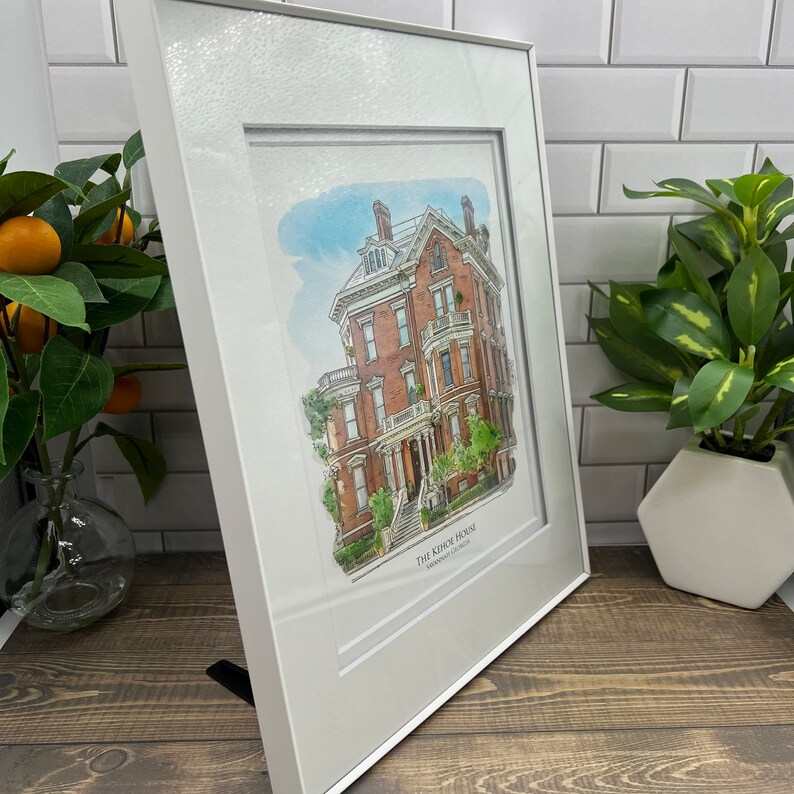 The Kehoe House Savannah Georgia Watercolor Painting Giclée Fine Art ...
